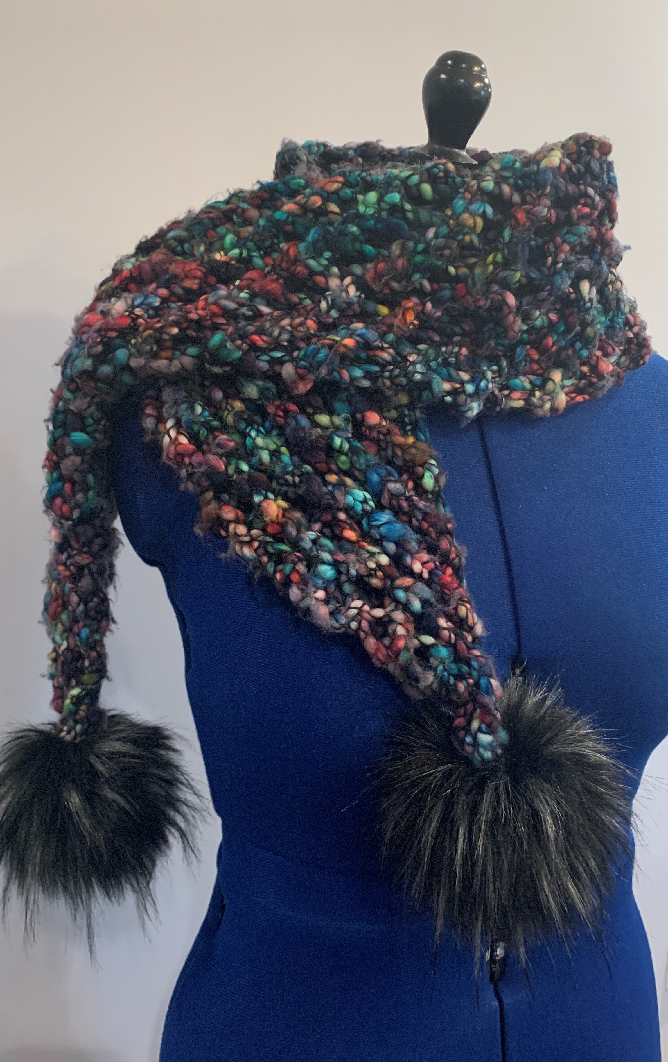 The Eyelet Double Knit Scarf is now available for sale on Ravelry.com ...